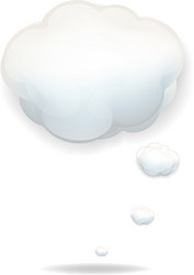 Bubble cloud icon on white background for design Vector Image