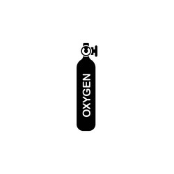 Oxygen cylinder icon Royalty Free Vector Image