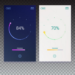 Load bar for mobile apps web preloader radial Vector Image