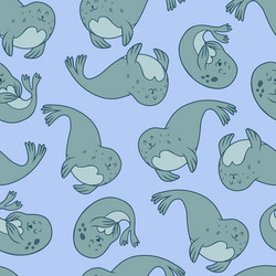 Fish seamless pattern Royalty Free Vector Image