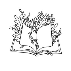 Open book Royalty Free Vector Image - VectorStock