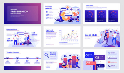 Infographics slide template design 4 Royalty Free Vector