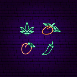 Marijuana Neon Sign Vector Images (over 910)