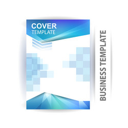 Business annual report cover page template in a4 Vector Image