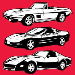 Classic Corvette Vector Images (42)