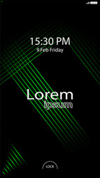 Modern lock screen for mobile apps mobile Vector Image