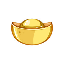 Culture yuan bao cartoon Royalty Free Vector Image