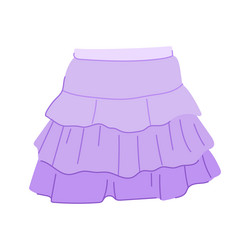 Cute skirt baby cartoon Royalty Free Vector Image