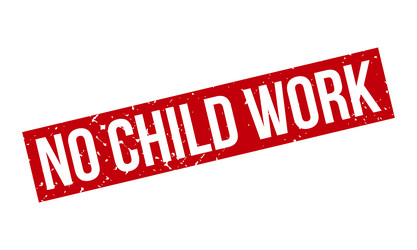 No child work rubber stamp red child work Vector Image