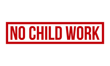No child work rubber stamp red child work Vector Image