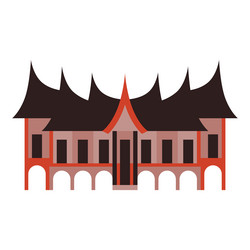 Rumah adat musalaki ntt traditional house Vector Image