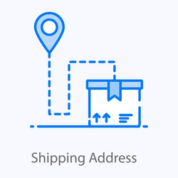Shipping address Royalty Free Vector Image - VectorStock