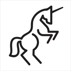 Unicorn Line Drawing Vector Images (over 4,500)