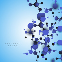 Abstract molecules structure with connect Vector Image