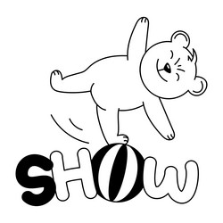 Circus show Royalty Free Vector Image - VectorStock