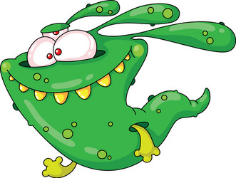 Terrible monster Royalty Free Vector Image - VectorStock