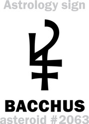 Astrology asteroid themis Royalty Free Vector Image