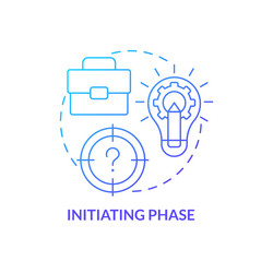 Monitoring and controlling phase concept icon Vector Image