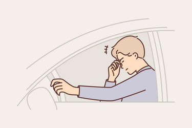 Traffic Stuck Angry Vector Images (37)