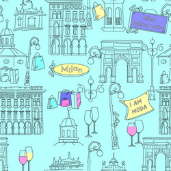 Milan pattern seamless design graphic Royalty Free Vector