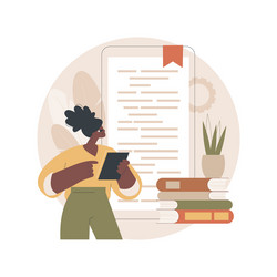 Digital classroom abstract concept Royalty Free Vector Image