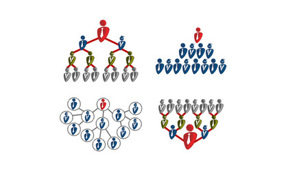 Multi level marketing Royalty Free Vector Image