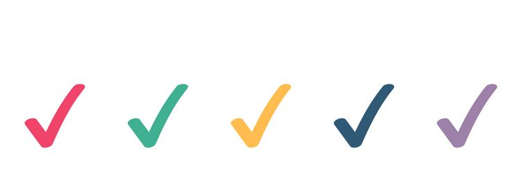 Check icon check mark icon check list button icon Vector Image