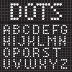 Retro font Royalty Free Vector Image - VectorStock