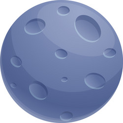 Full moon cartoon Royalty Free Vector Image - VectorStock