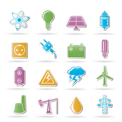 Electricity infographic set Royalty Free Vector Image