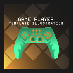 Template player lines Royalty Free Vector Image