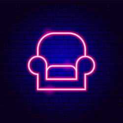 Furniture neon sign Royalty Free Vector Image - VectorStock