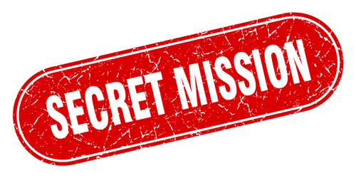 Secret mission stamp secret mission label round Vector Image