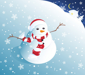 Snowman Looking Up Vector Images (over 160)