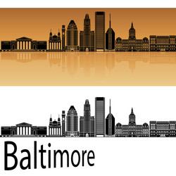 Baltimore Skyline Outline Vector Images (over 110)