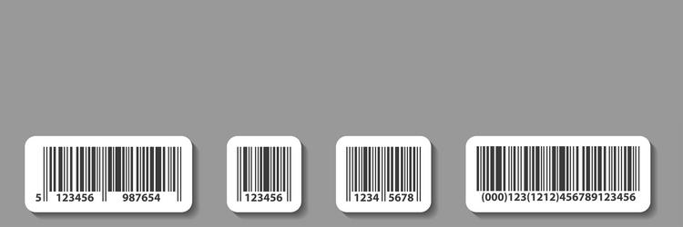 Ean code sticker linear barcode abstract product Vector Image