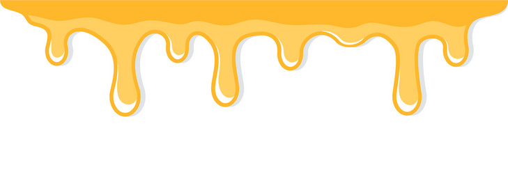 Dripping honey juice syrup jelly Royalty Free Vector Image