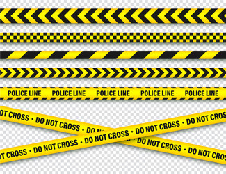 Yellow and black barricade construction tape Vector Image
