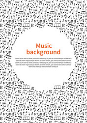 Vertical music background template Royalty Free Vector Image
