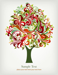 Curly tree Royalty Free Vector Image - VectorStock