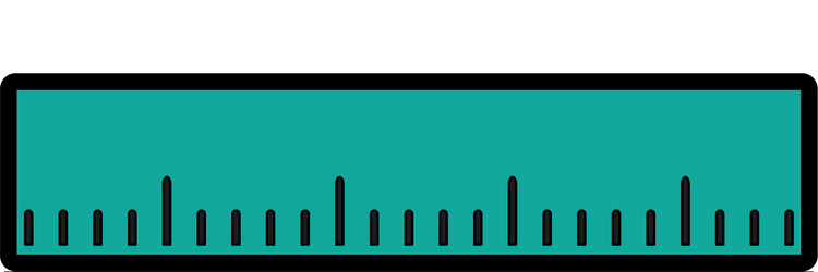 Isolated ruler design Royalty Free Vector Image