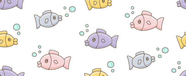 Crazy fishes collection Royalty Free Vector Image