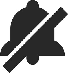 Notifications bell icon Royalty Free Vector Image