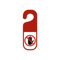 Do not touch rgb color icon Royalty Free Vector Image