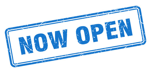 Now open stamp now open rectangular stamp on Vector Image