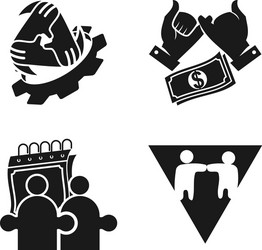 Calendar appointment commitment teamwork together Vector Image