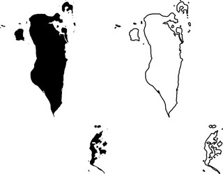 Simple only sharp corners map norway drawing Vector Image