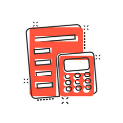 Filling tax form payment accounting Royalty Free Vector