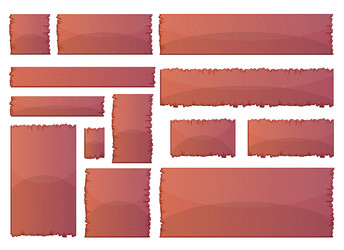 Wooden board in cartoon style Royalty Free Vector Image