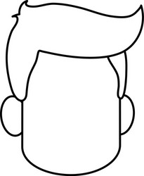 Man faceless head Royalty Free Vector Image - VectorStock